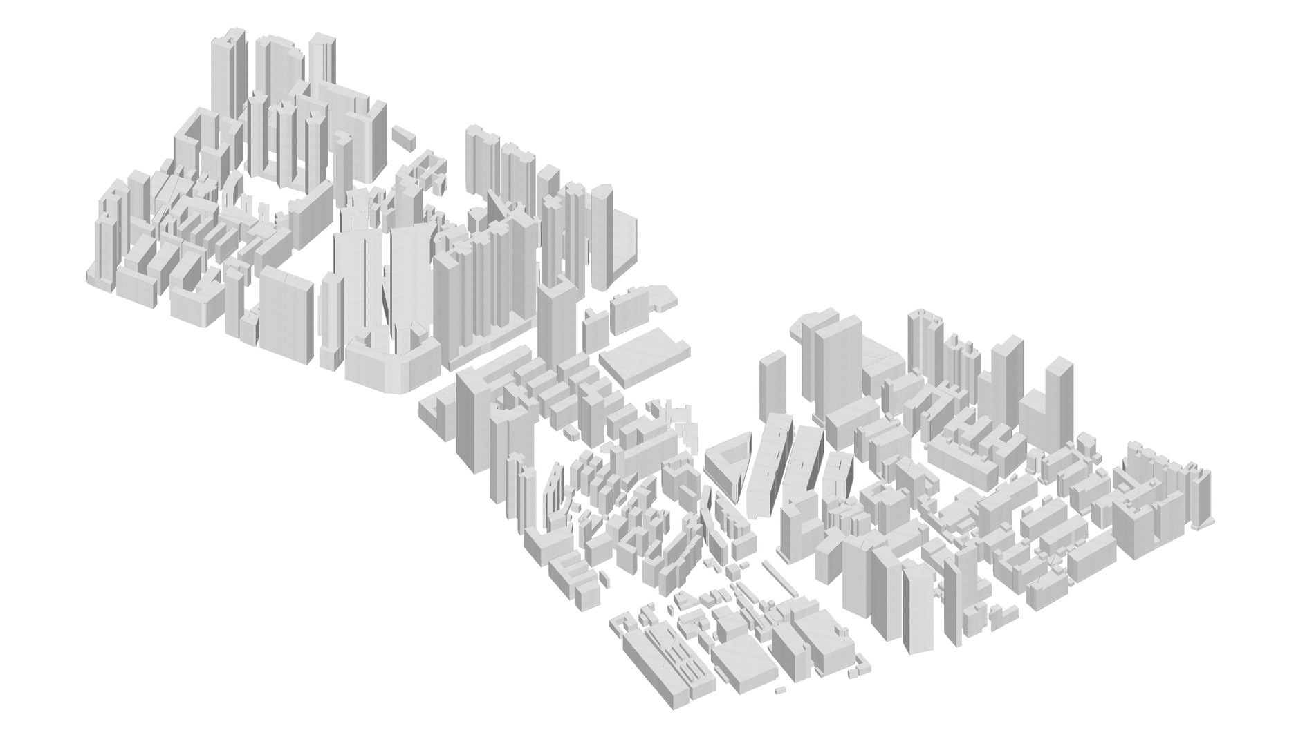 3D Model CBD Building Box Building Block Distribution Building ...