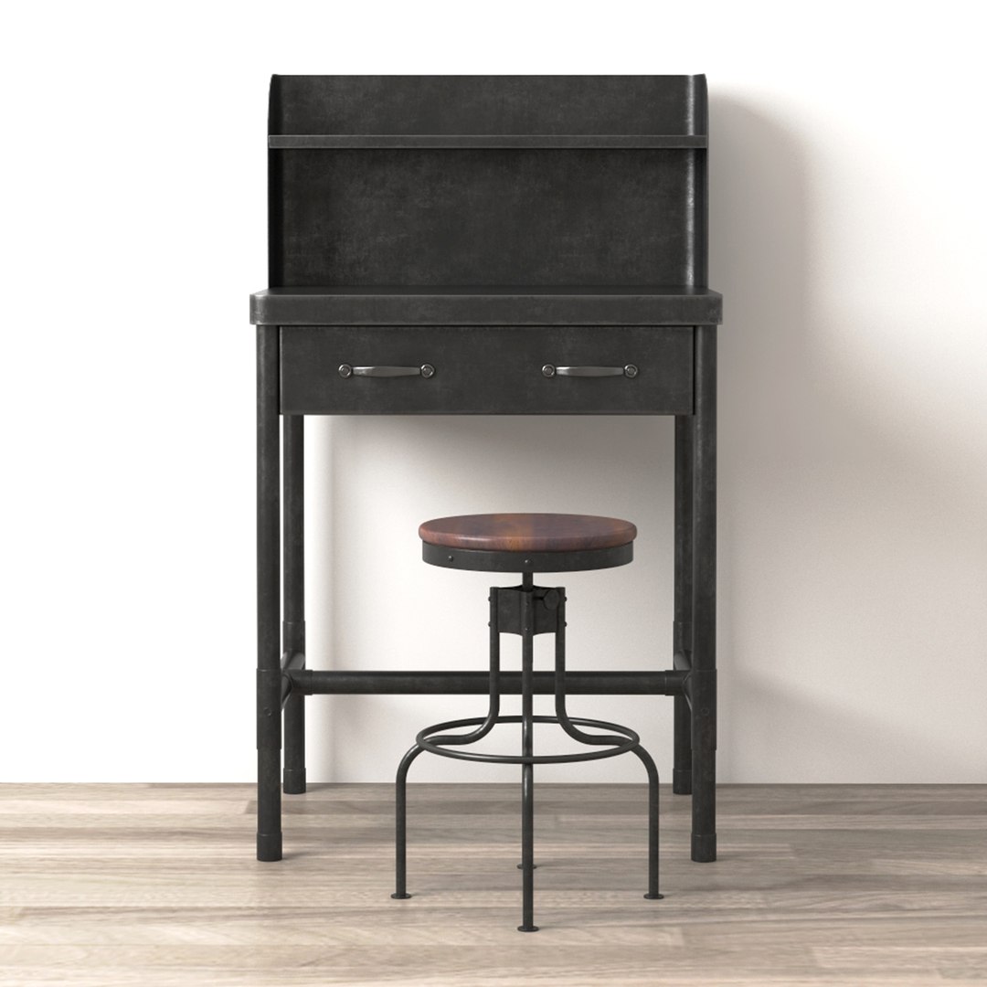 Vintage Apothecary Writing Desk 3D Model - TurboSquid 1779116