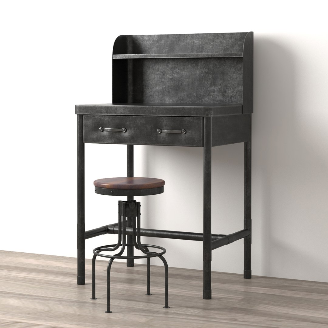Vintage Apothecary Writing Desk 3D Model - TurboSquid 1779116
