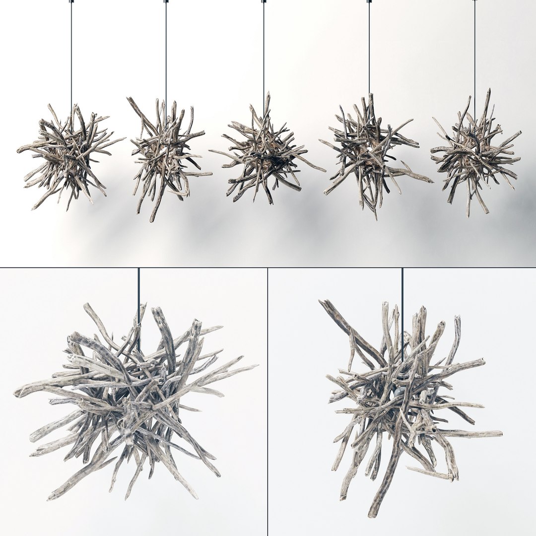 Branch lamp 3D model - TurboSquid 1533470