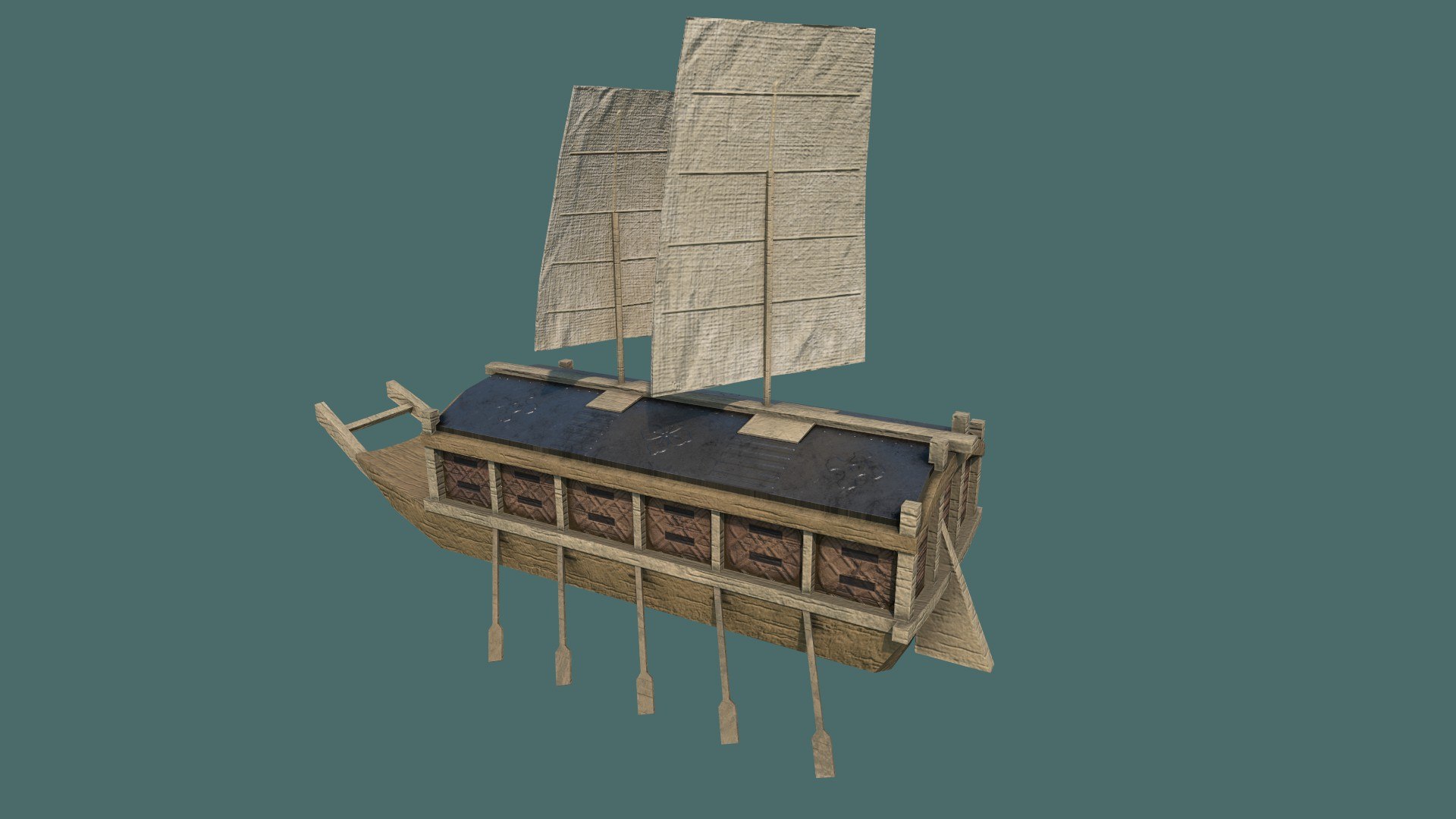 Korean Turtle Ship - 3D Model - TurboSquid 1693343