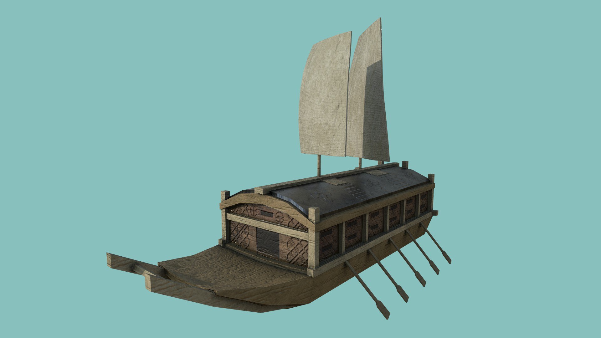 Korean Turtle Ship - 3D Model - TurboSquid 1693343