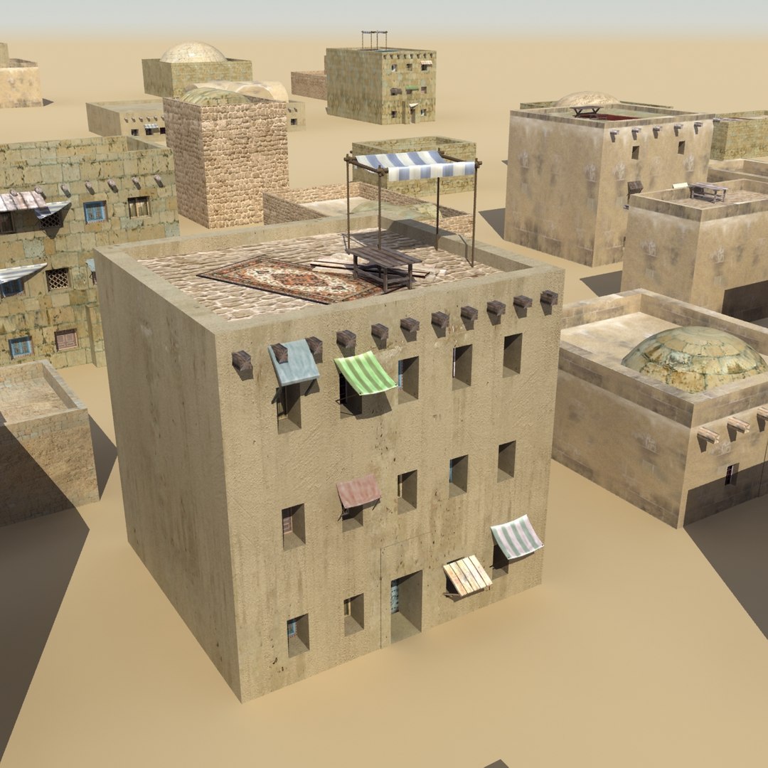 3d Model Biblical Buildings Ancient
