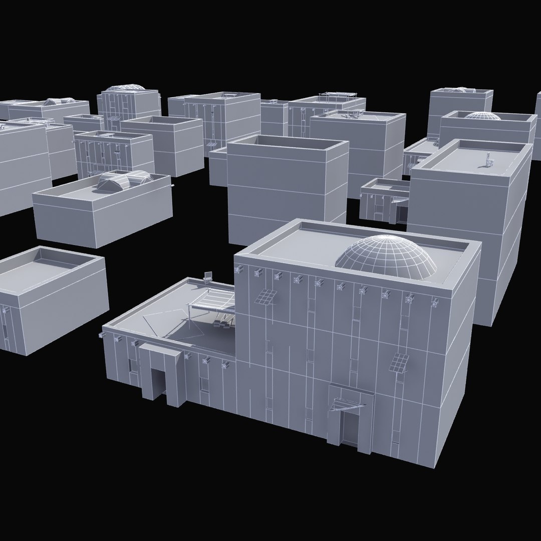 3d Model Biblical Buildings Ancient