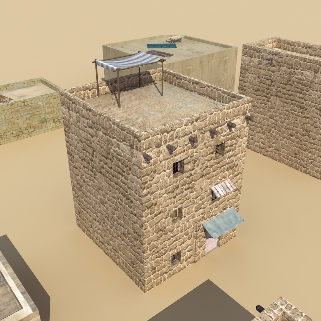 3d Model Biblical Buildings Ancient