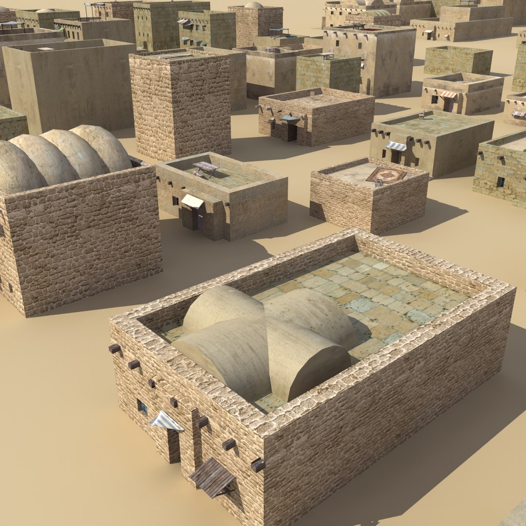 3d Model Biblical Buildings Ancient