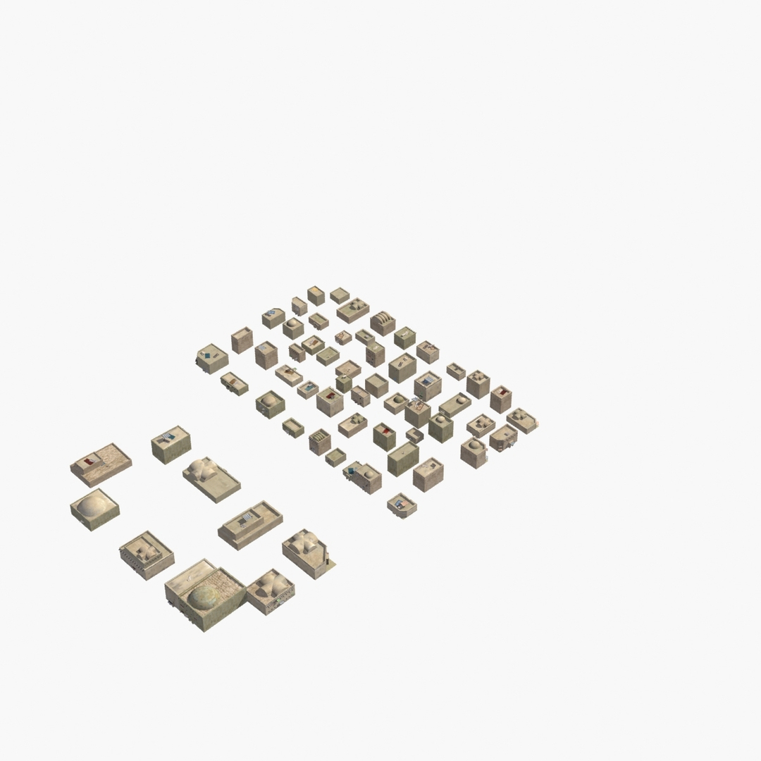 3d Model Biblical Buildings Ancient