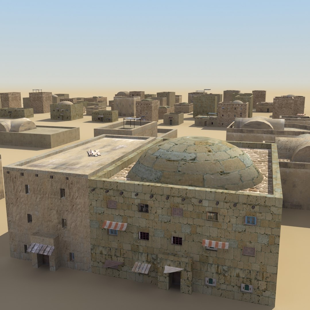 3d Model Biblical Buildings Ancient