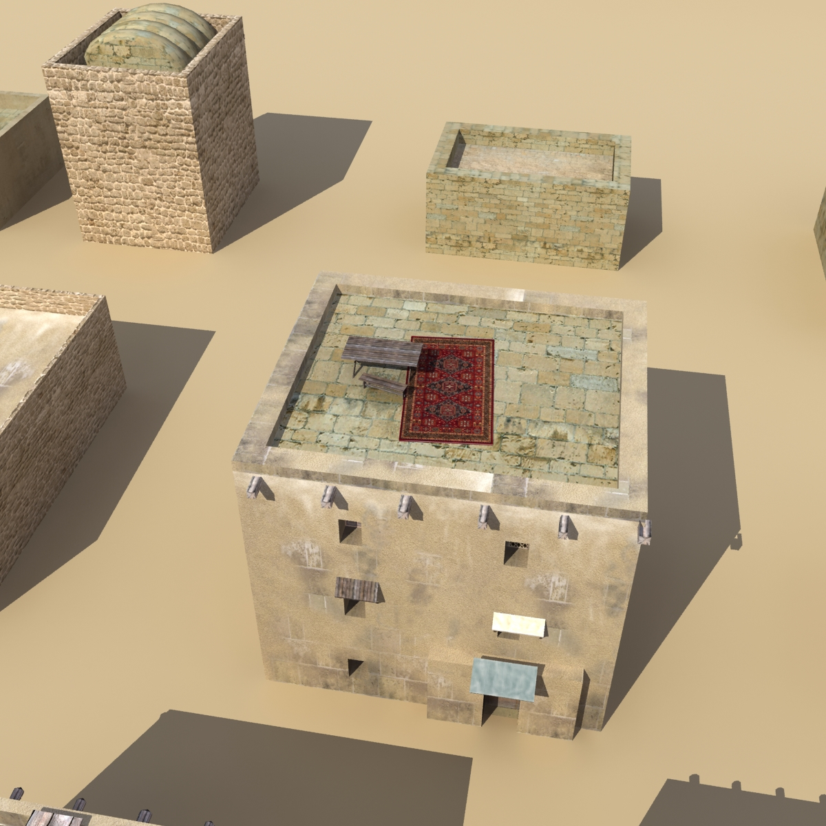 3d model biblical buildings ancient