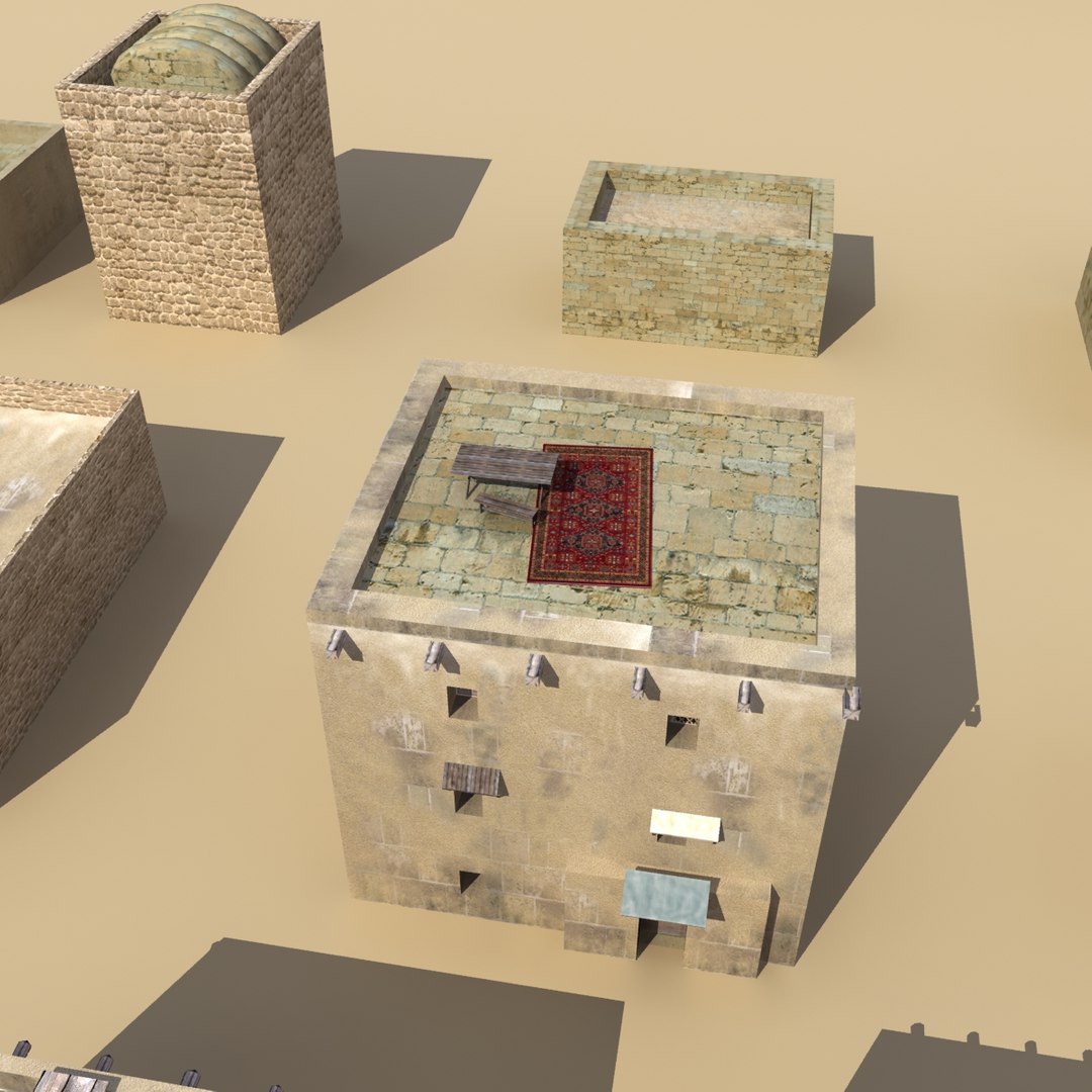 3d Model Biblical Buildings Ancient
