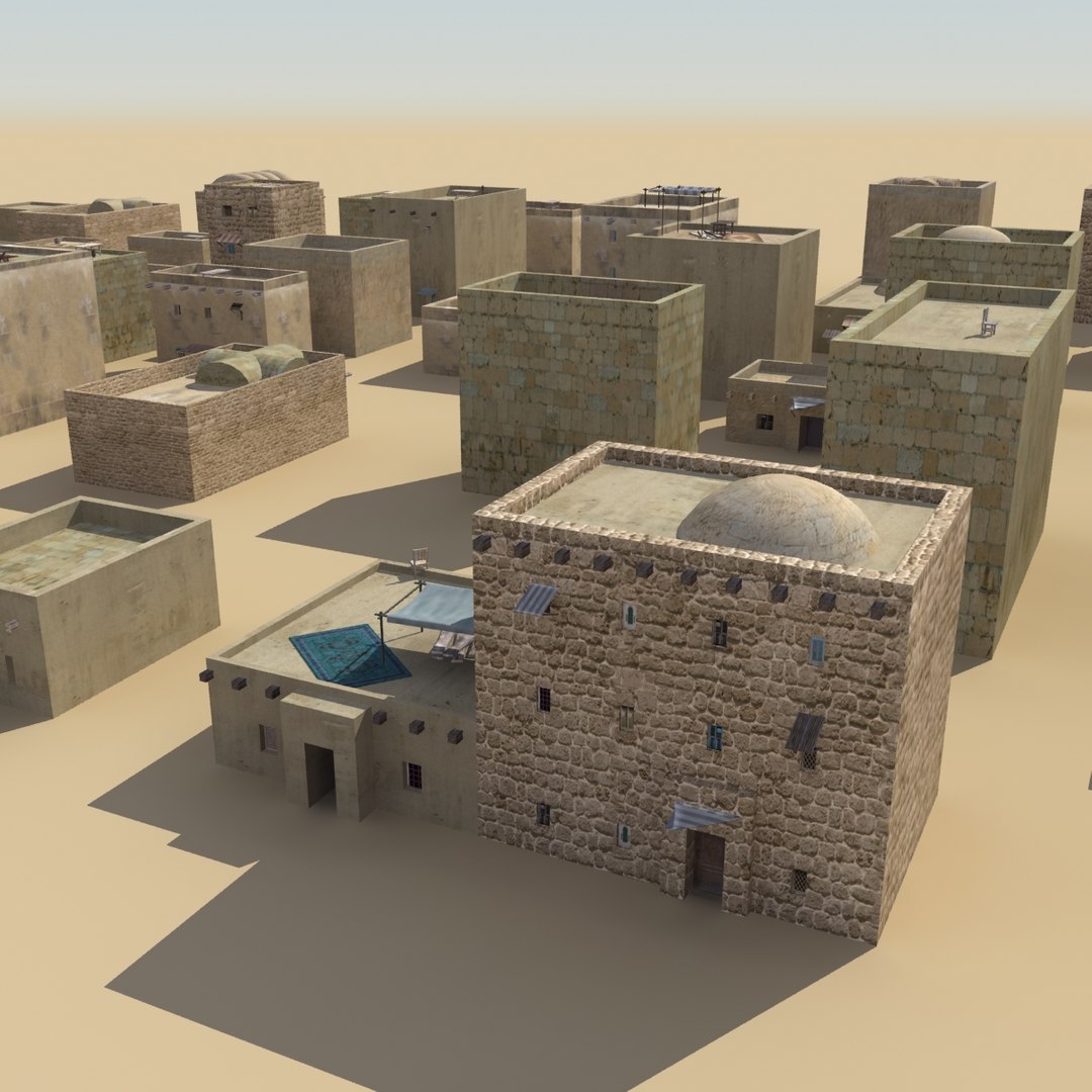 3d Model Biblical Buildings Ancient