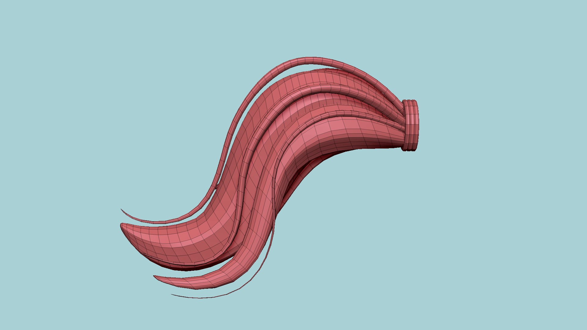 Furry Tail A01 Colored - Headband Character Design 3D Model ...