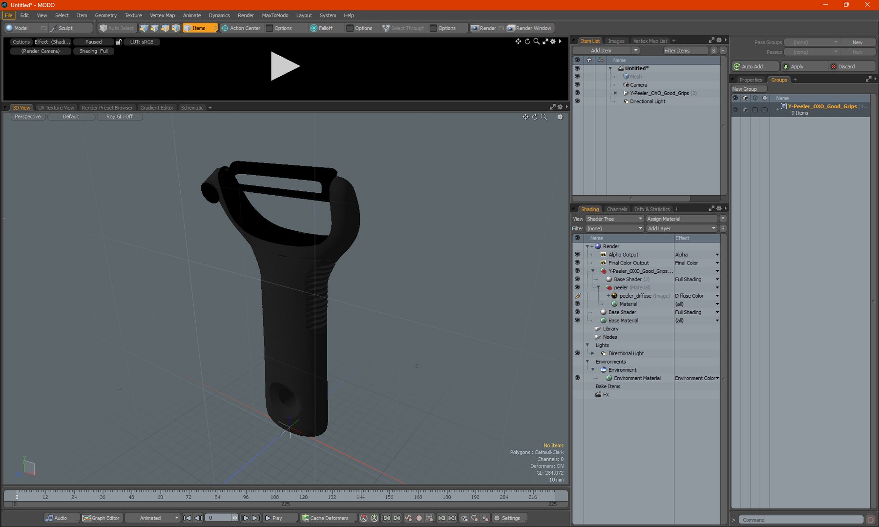 3D Y-Peeler OXO Good Grips Model - TurboSquid 2040315