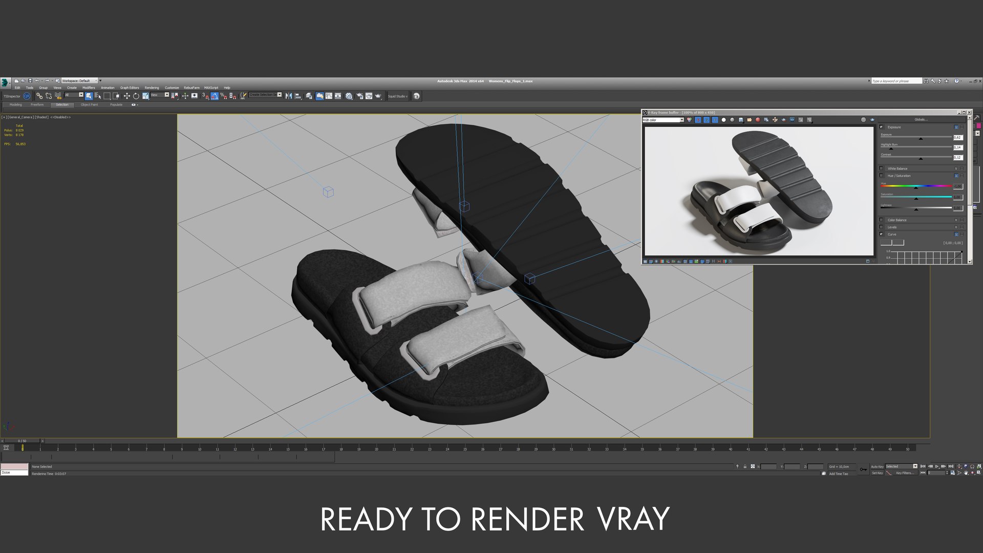 Realistic women s flip 3D model - TurboSquid 1523950