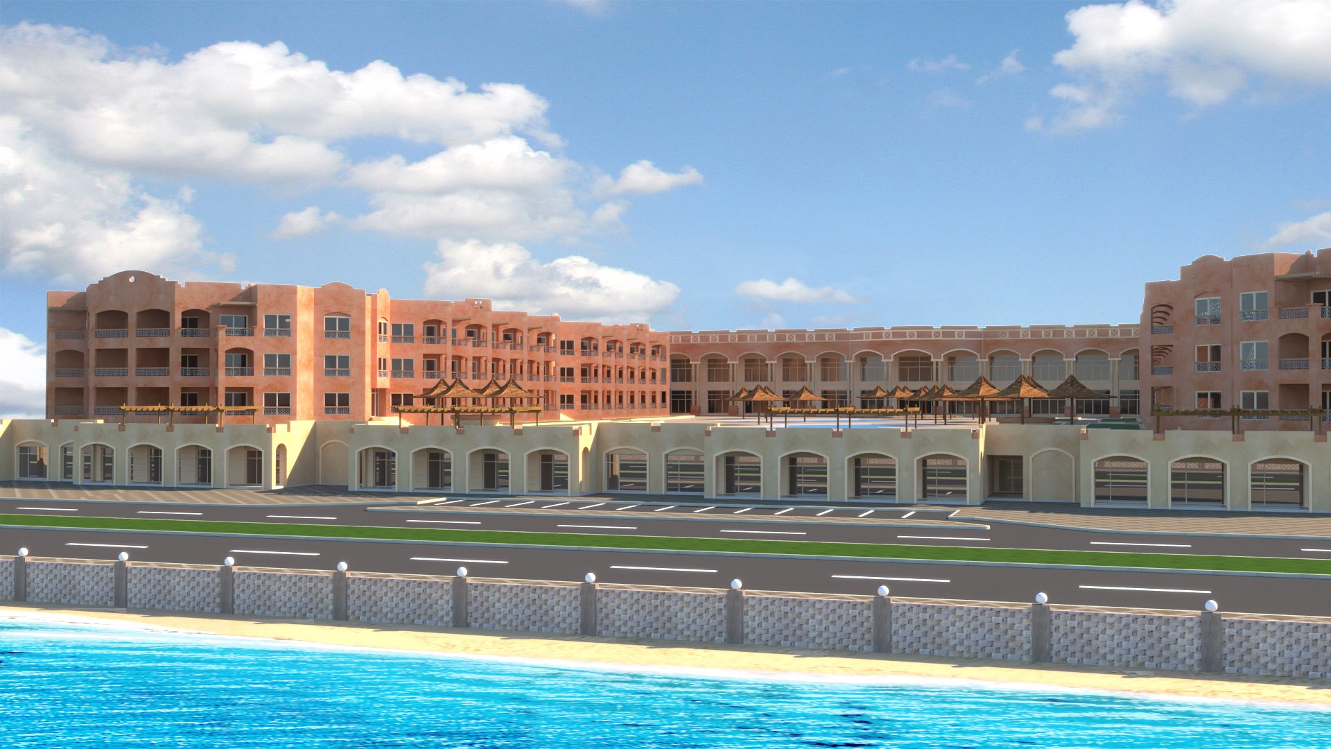 3D Hotel Resort - TurboSquid 1712788