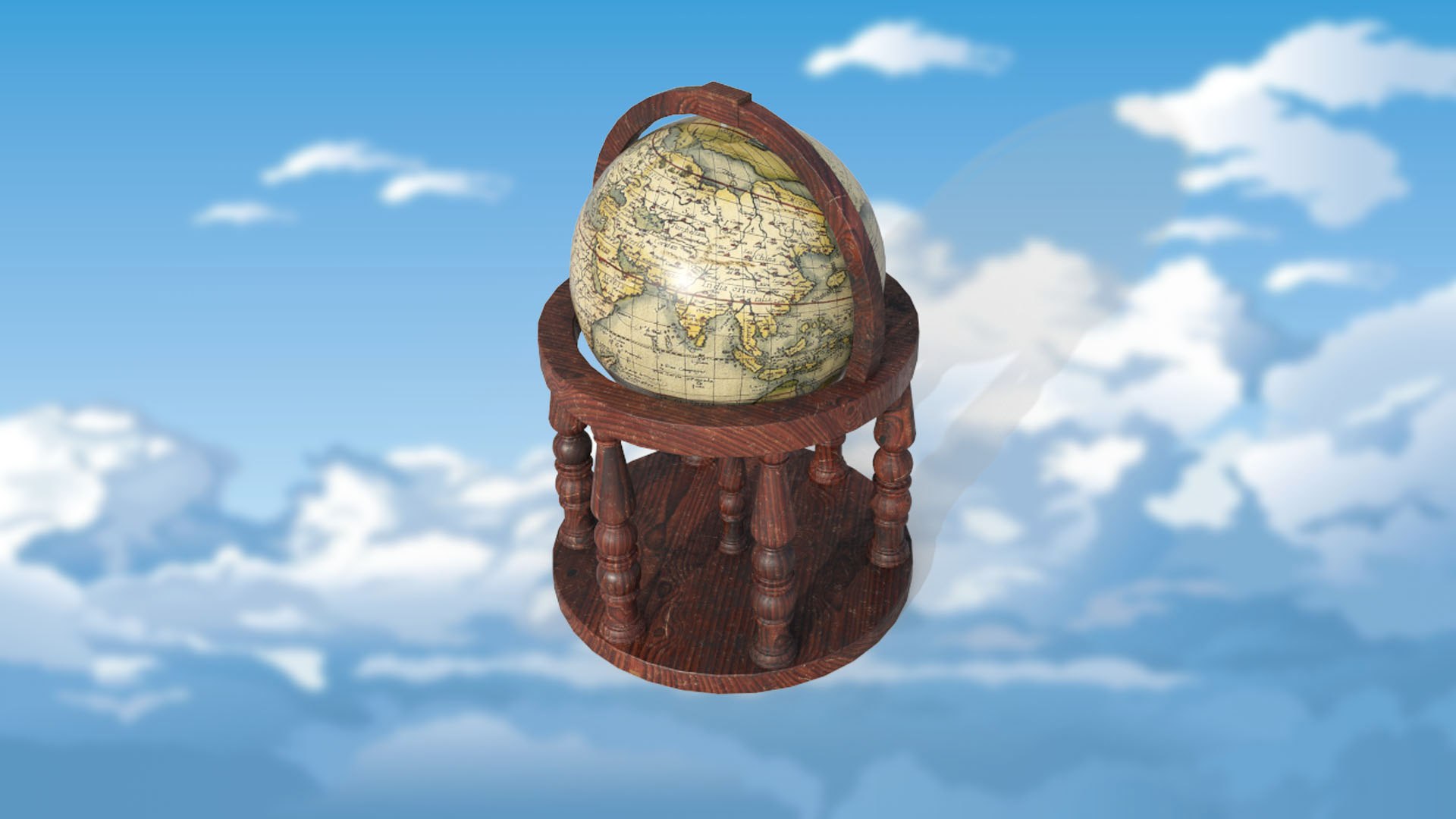 Globe World Map PBR Low-poly 3D Model 3D Model - TurboSquid 1847669