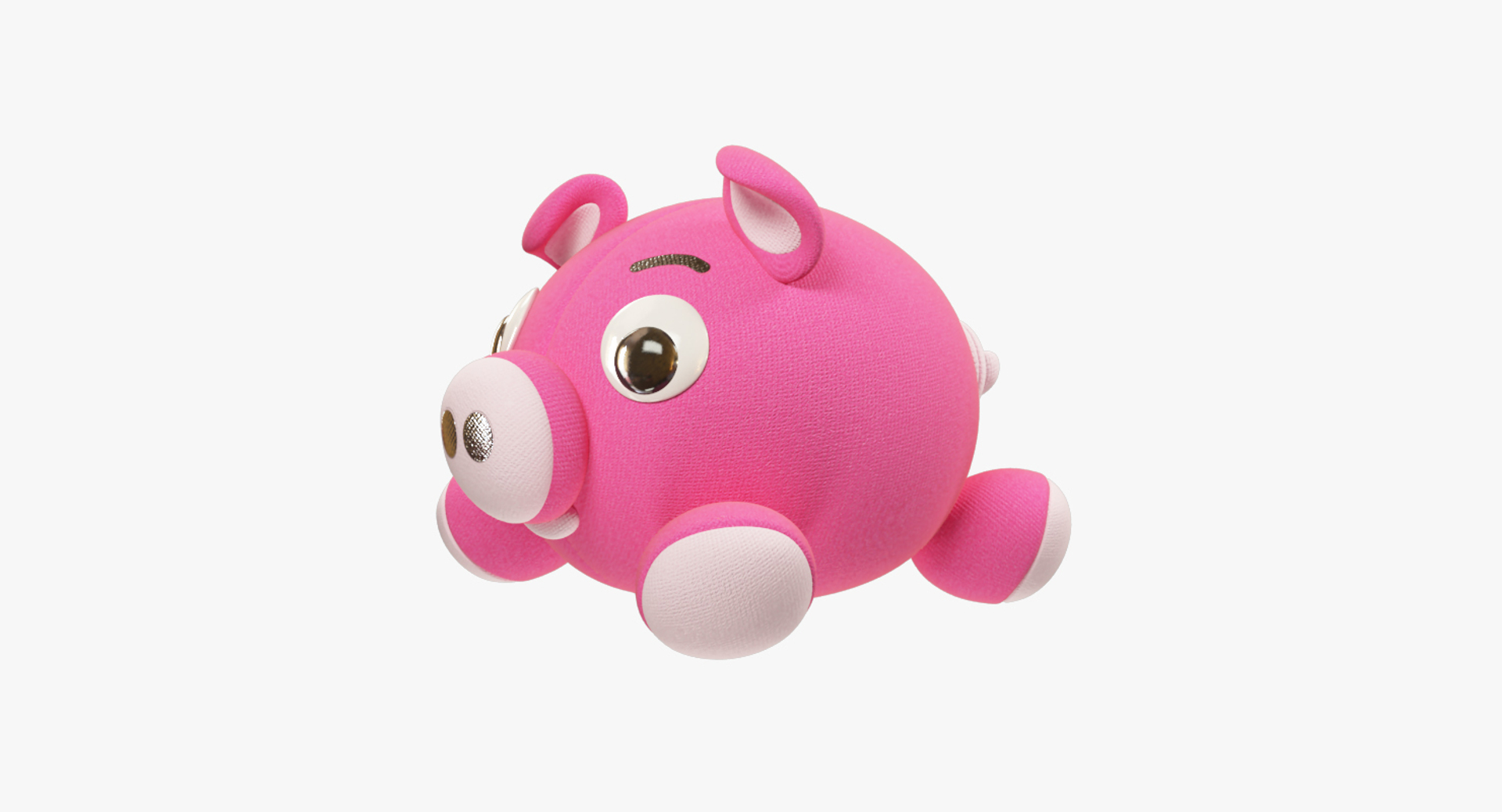 3D Pink Stuffed Pig - TurboSquid 1361732
