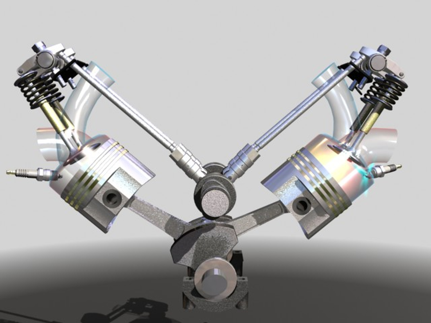 V8 Engine Animation V8 Engine Working Animated 3D Model $250 .ma