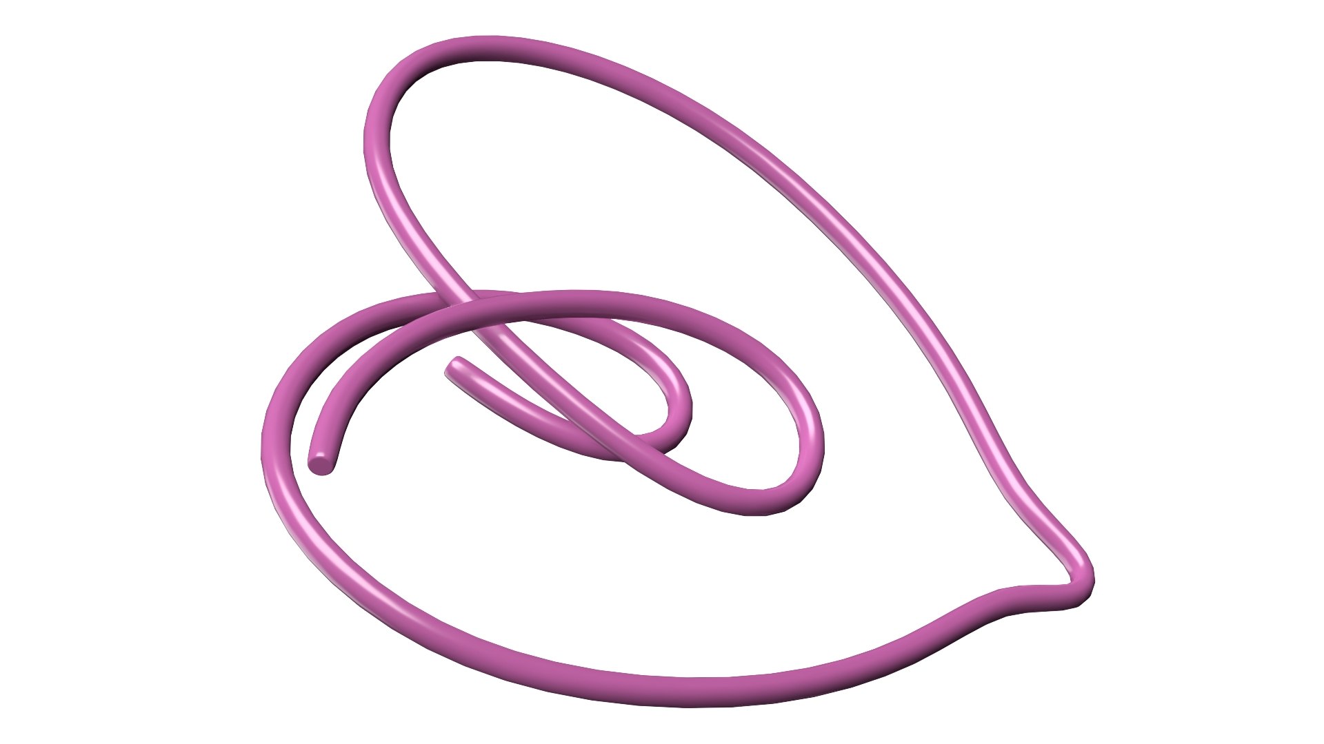 3D Beautiful Heart Shaped Paper Clip - TurboSquid 2191855
