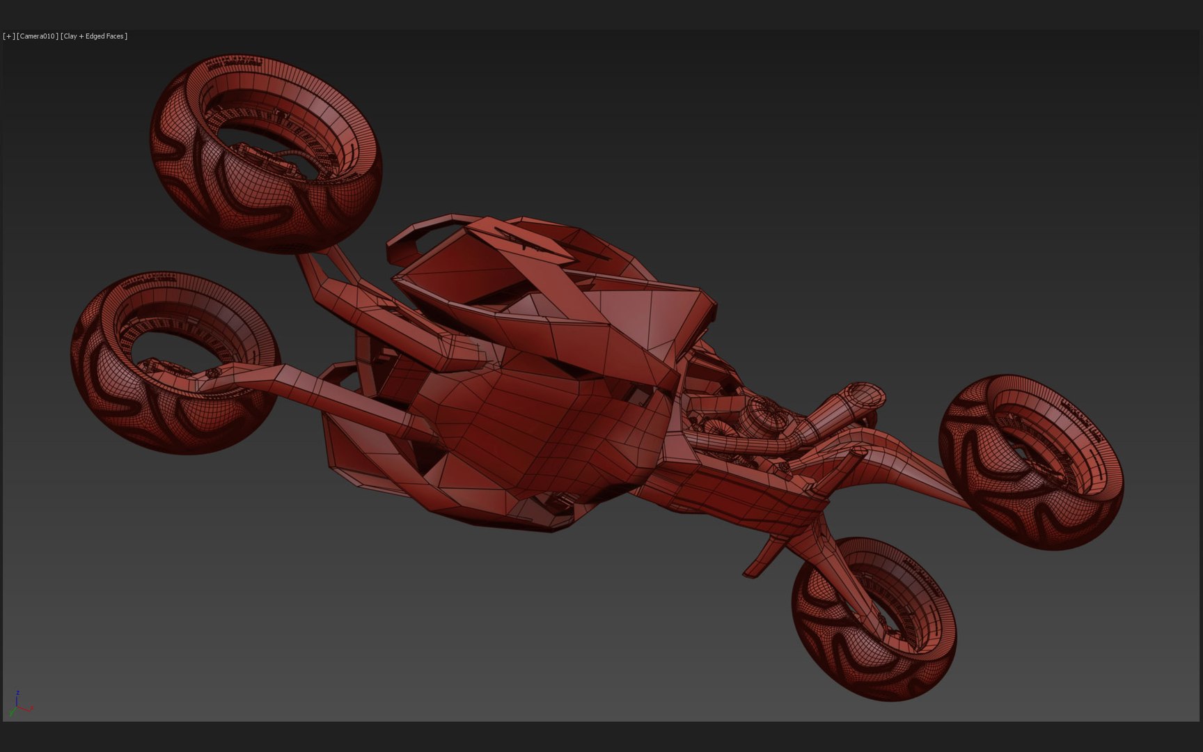 3D T Bike Four Wheel 10 - TurboSquid 1950604