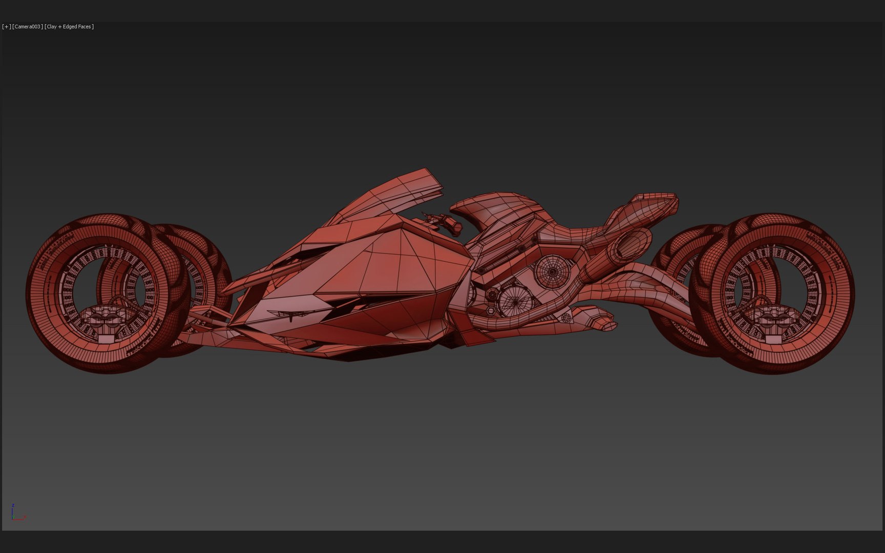 3D T Bike Four Wheel 10 - TurboSquid 1950604