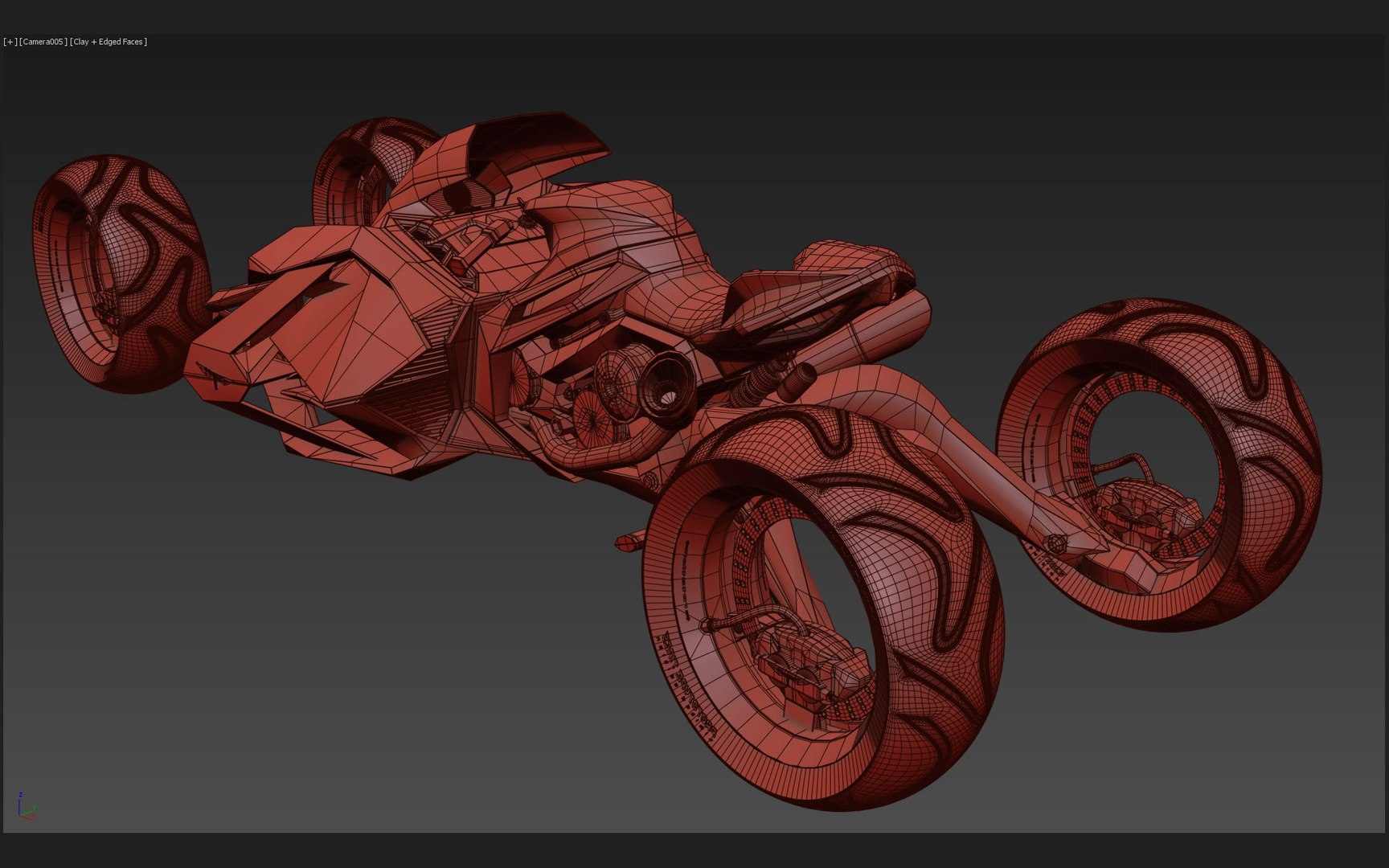 3D T Bike Four Wheel 10 - TurboSquid 1950604