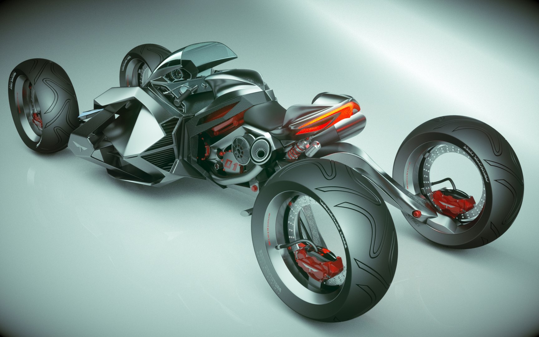 3D T Bike Four Wheel 10 - TurboSquid 1950604