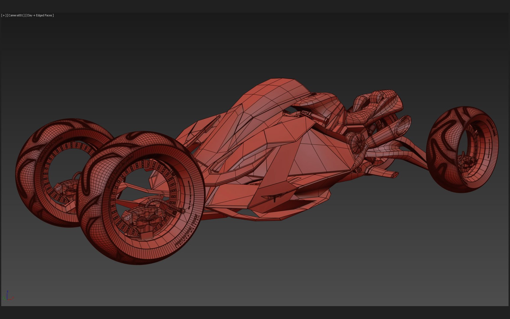 3D T Bike Four Wheel 10 - TurboSquid 1950604