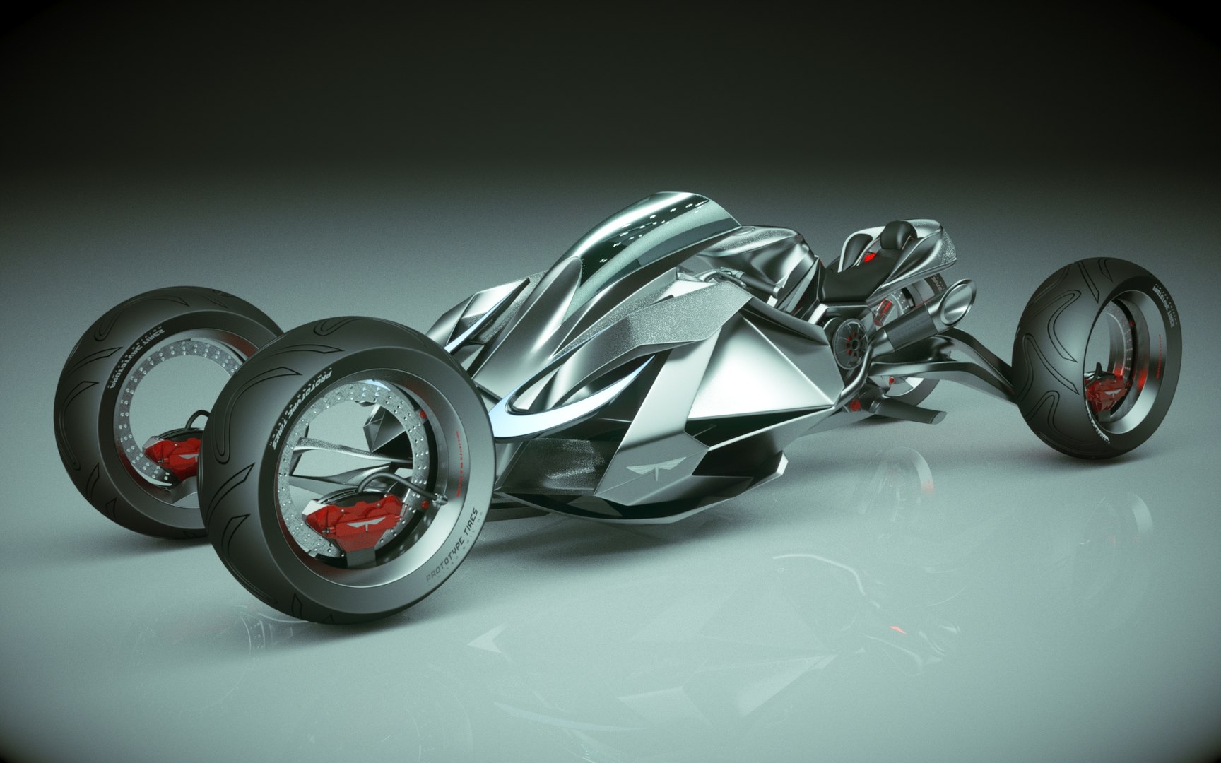 3D T Bike Four Wheel 10 - TurboSquid 1950604