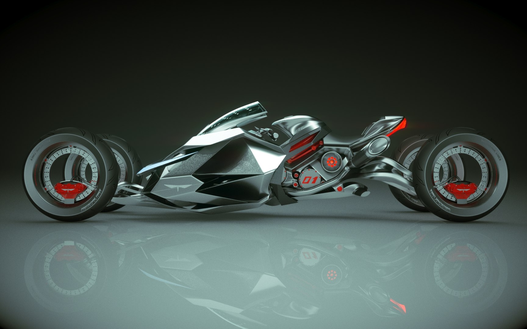 3D T Bike Four Wheel 10 - TurboSquid 1950604