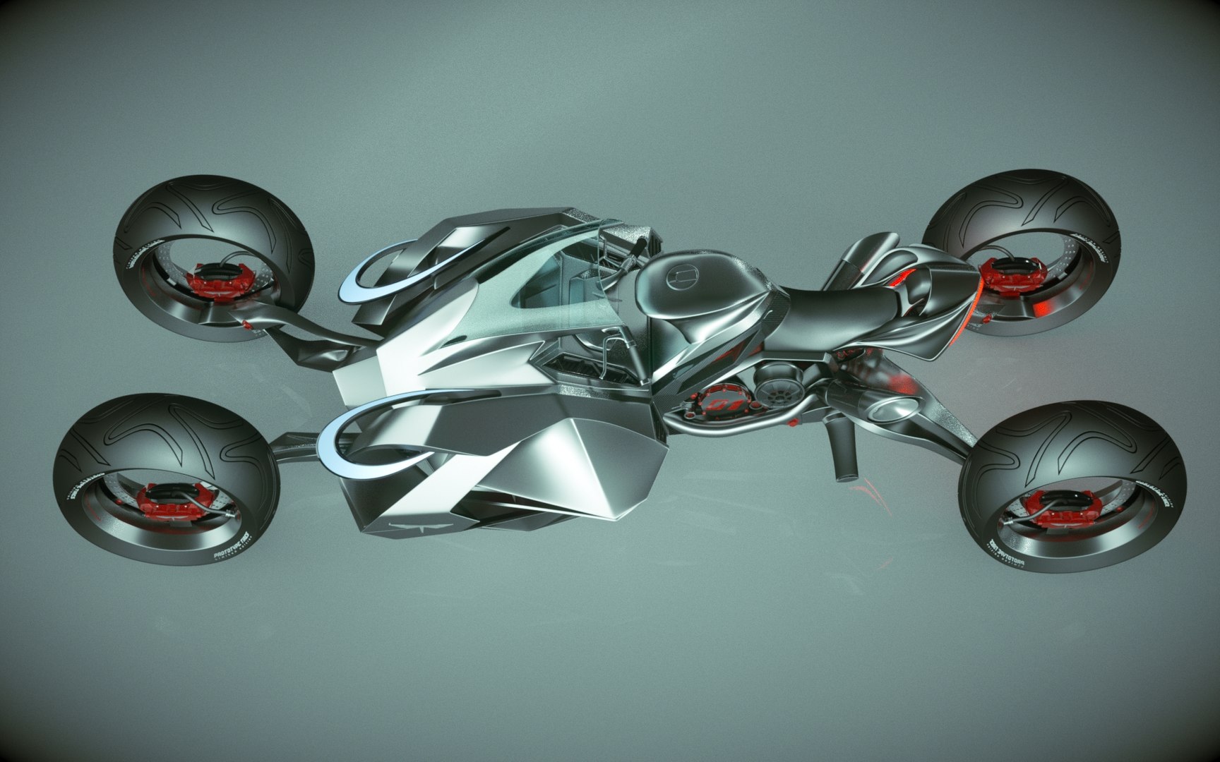 3D T Bike Four Wheel 10 - TurboSquid 1950604