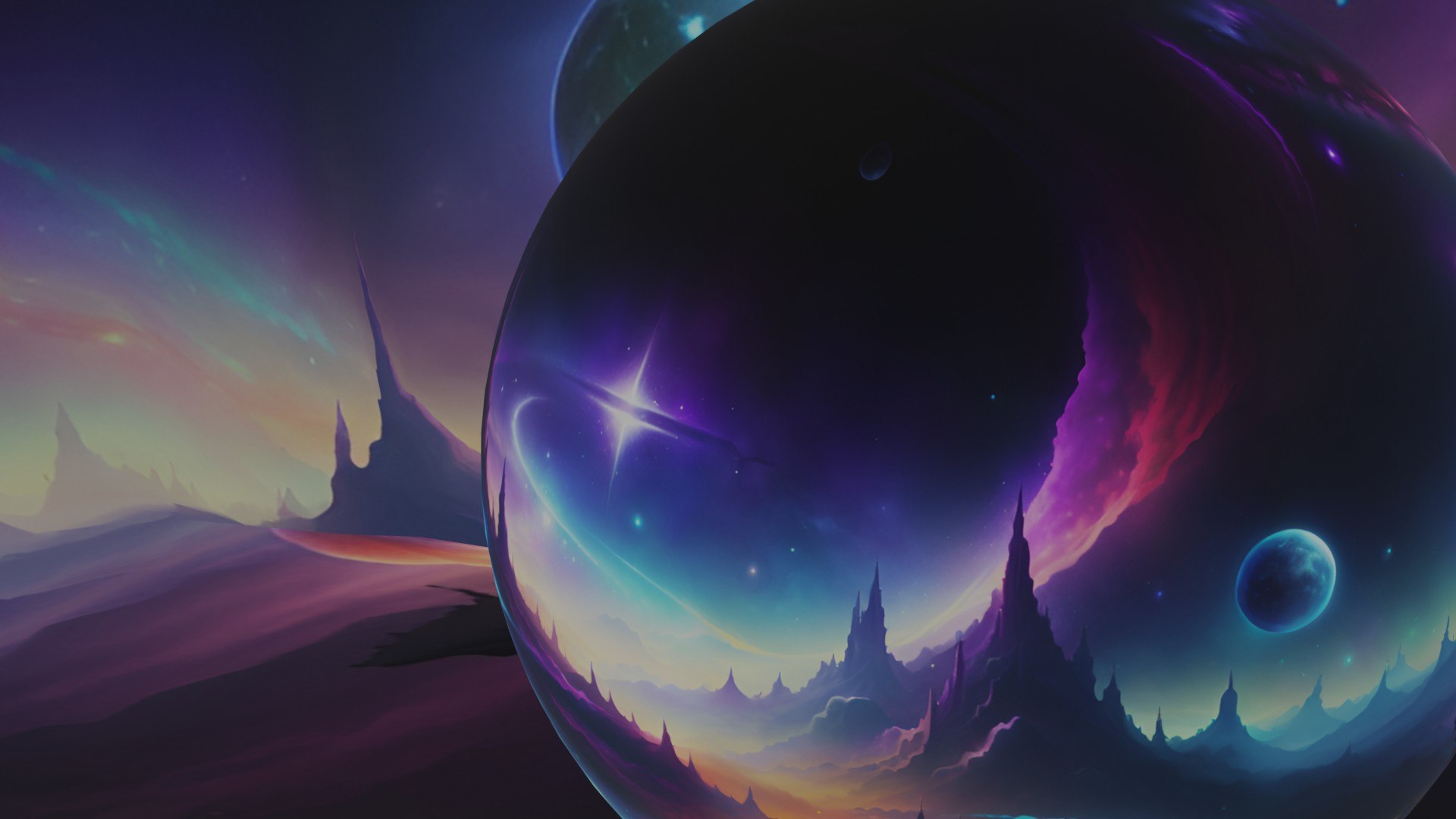 Panoramic Sky SET - Celestial Odyssey Environment Sky 04 - 3D mesh and ...