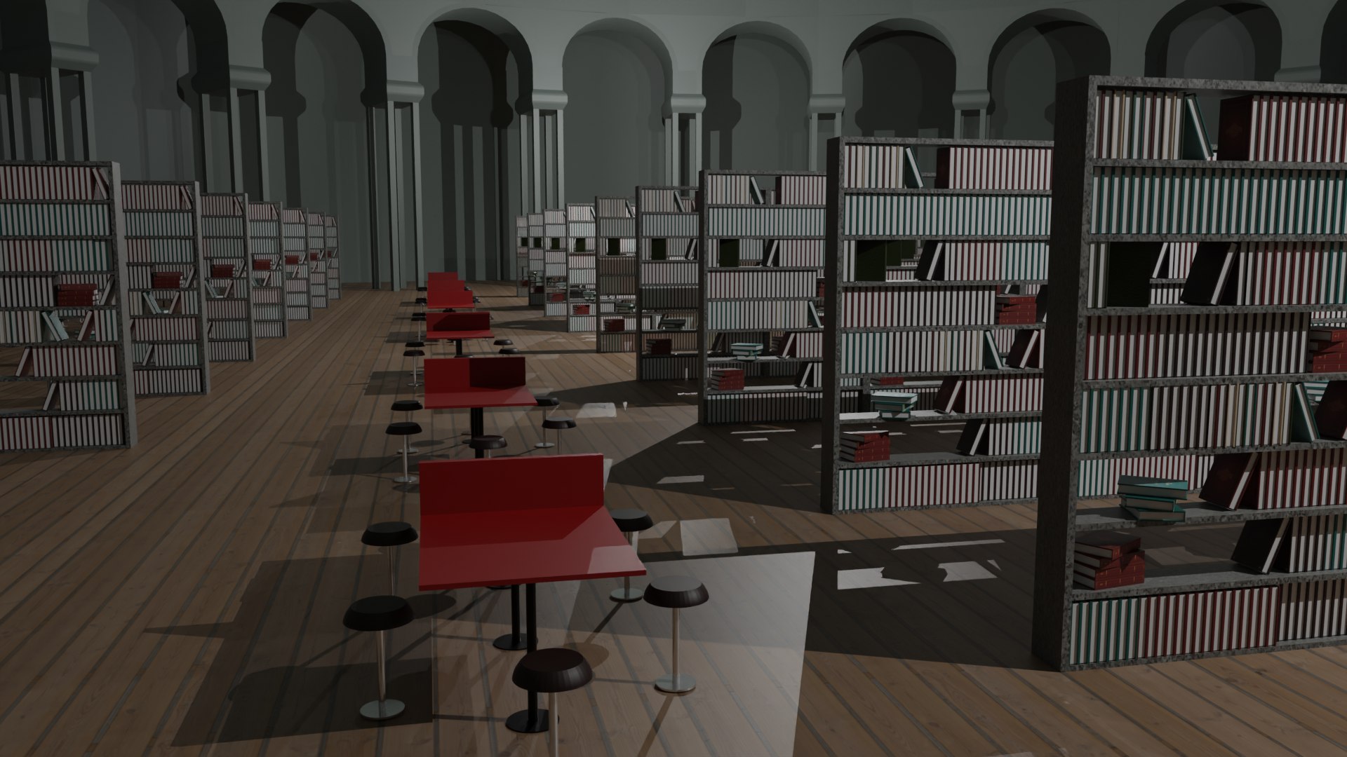 Library Interior 3D Model - TurboSquid 2132156