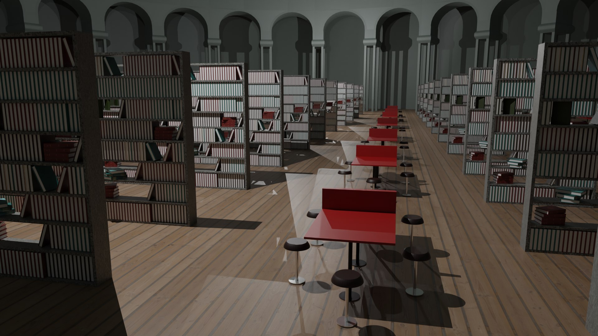 Library Interior 3D Model - TurboSquid 2132156