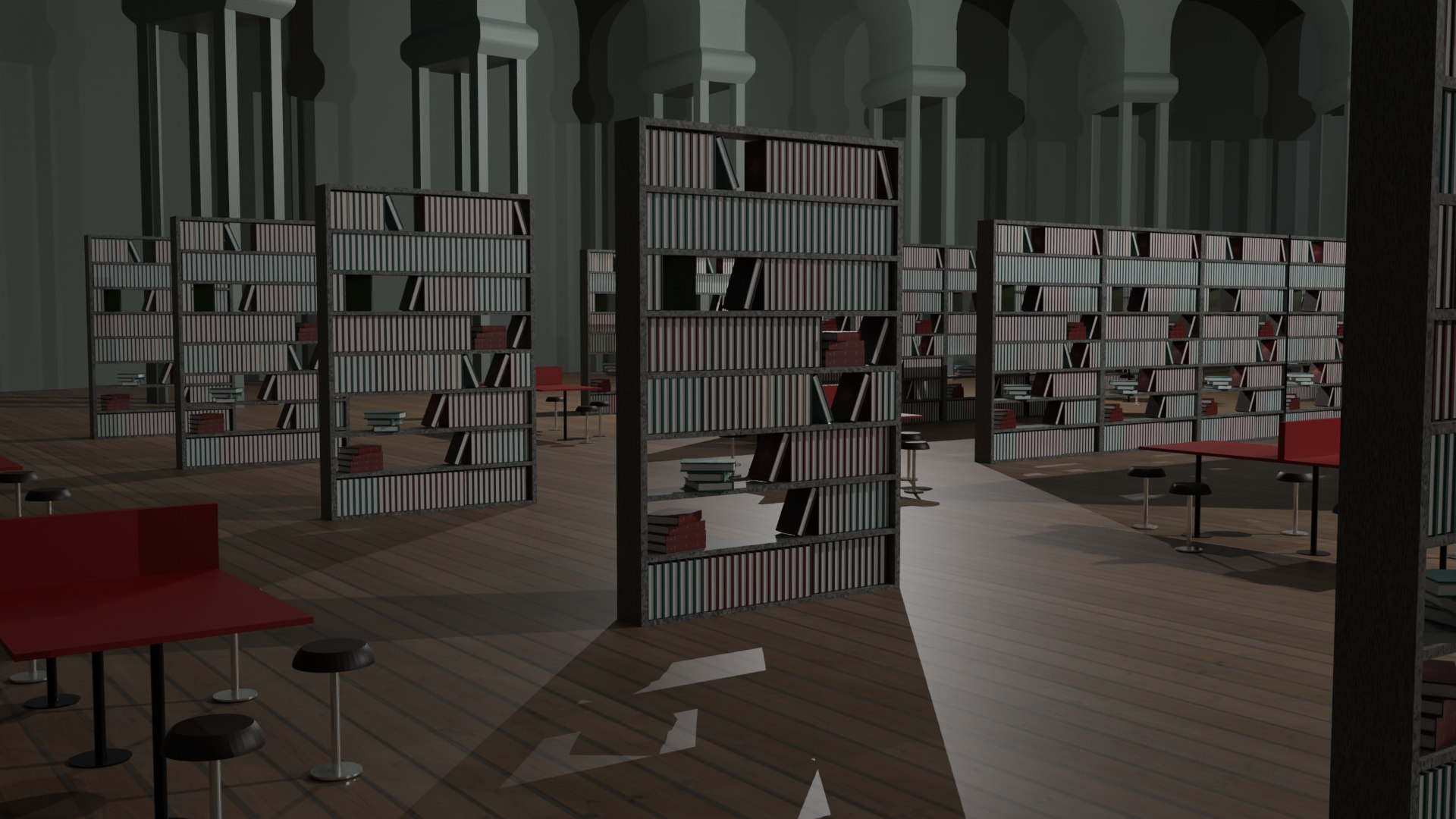 Library Interior 3D Model - TurboSquid 2132156