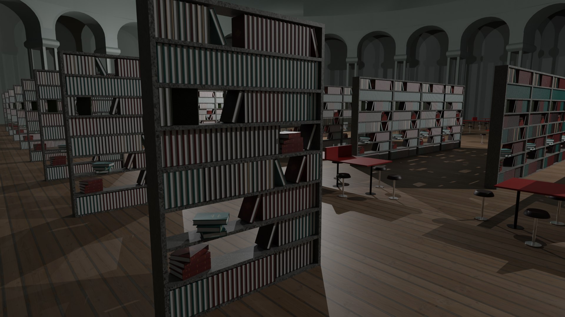 Library Interior 3D Model - TurboSquid 2132156