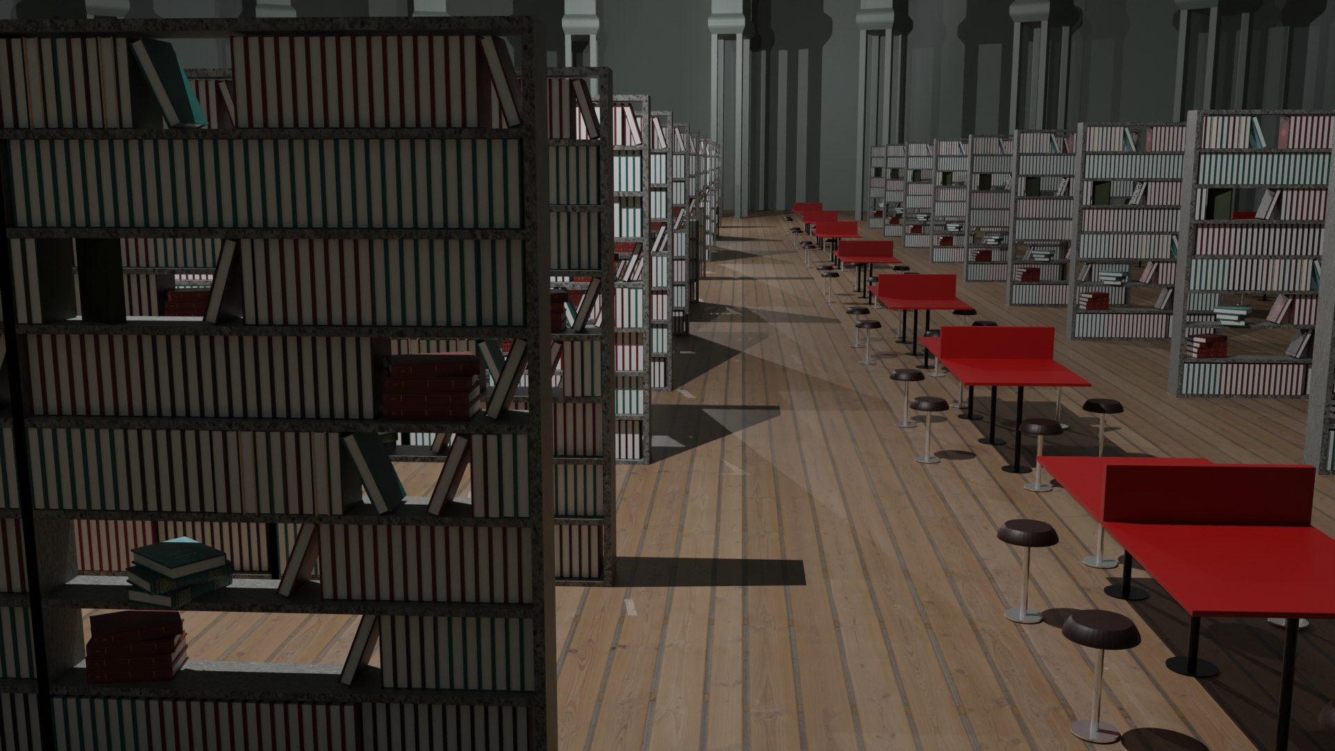 Library Interior 3D Model - TurboSquid 2132156