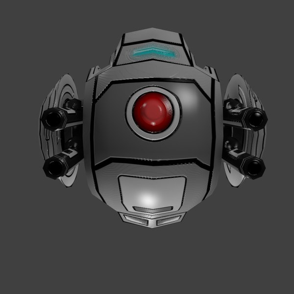 modelo 3d Esfera Robot Torreta - TurboSquid 1241043