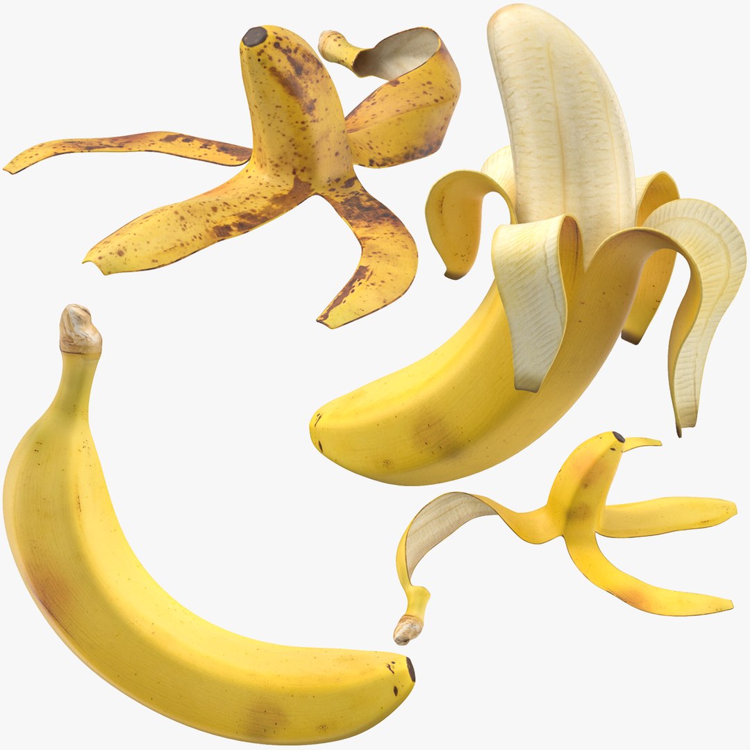 3D Banana Collection - TurboSquid 2227323