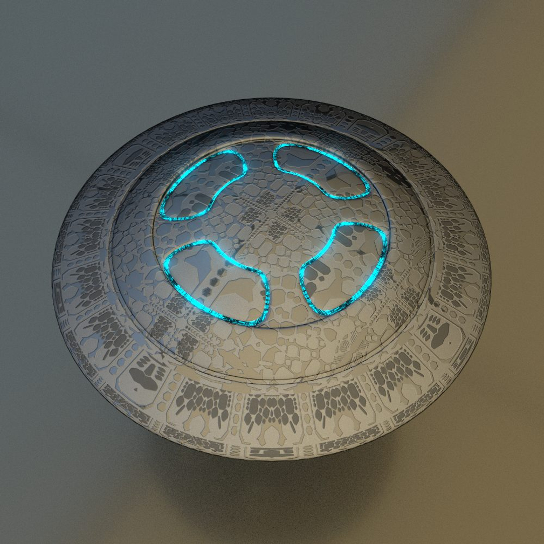 Flying Saurcer 3d Obj