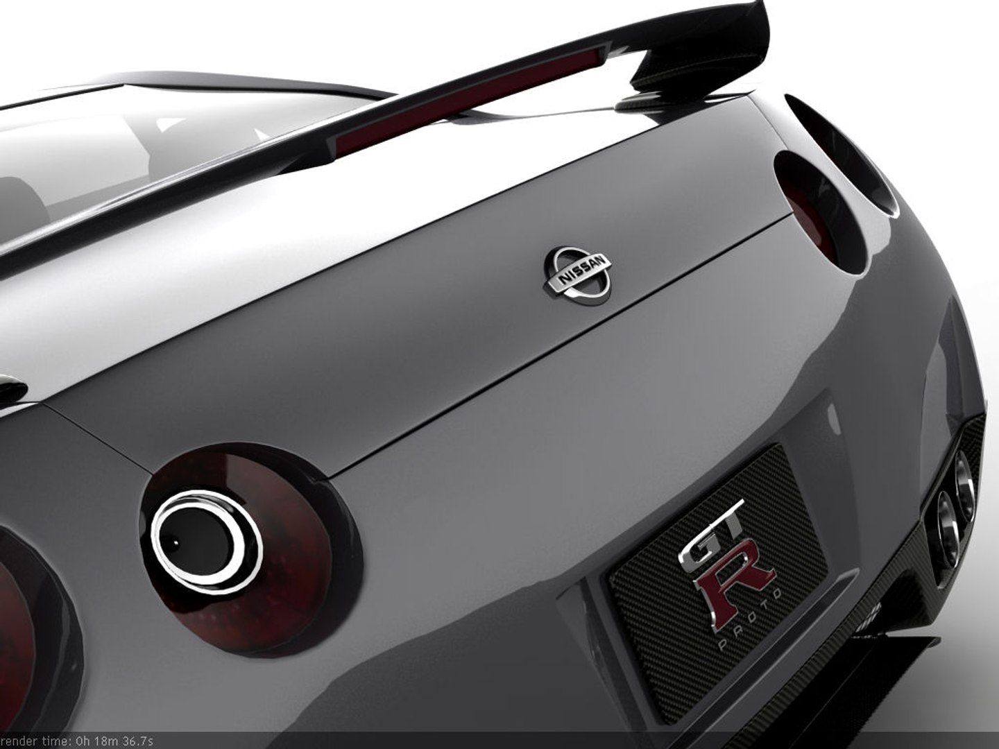 3d model nissan gt-r proto concept