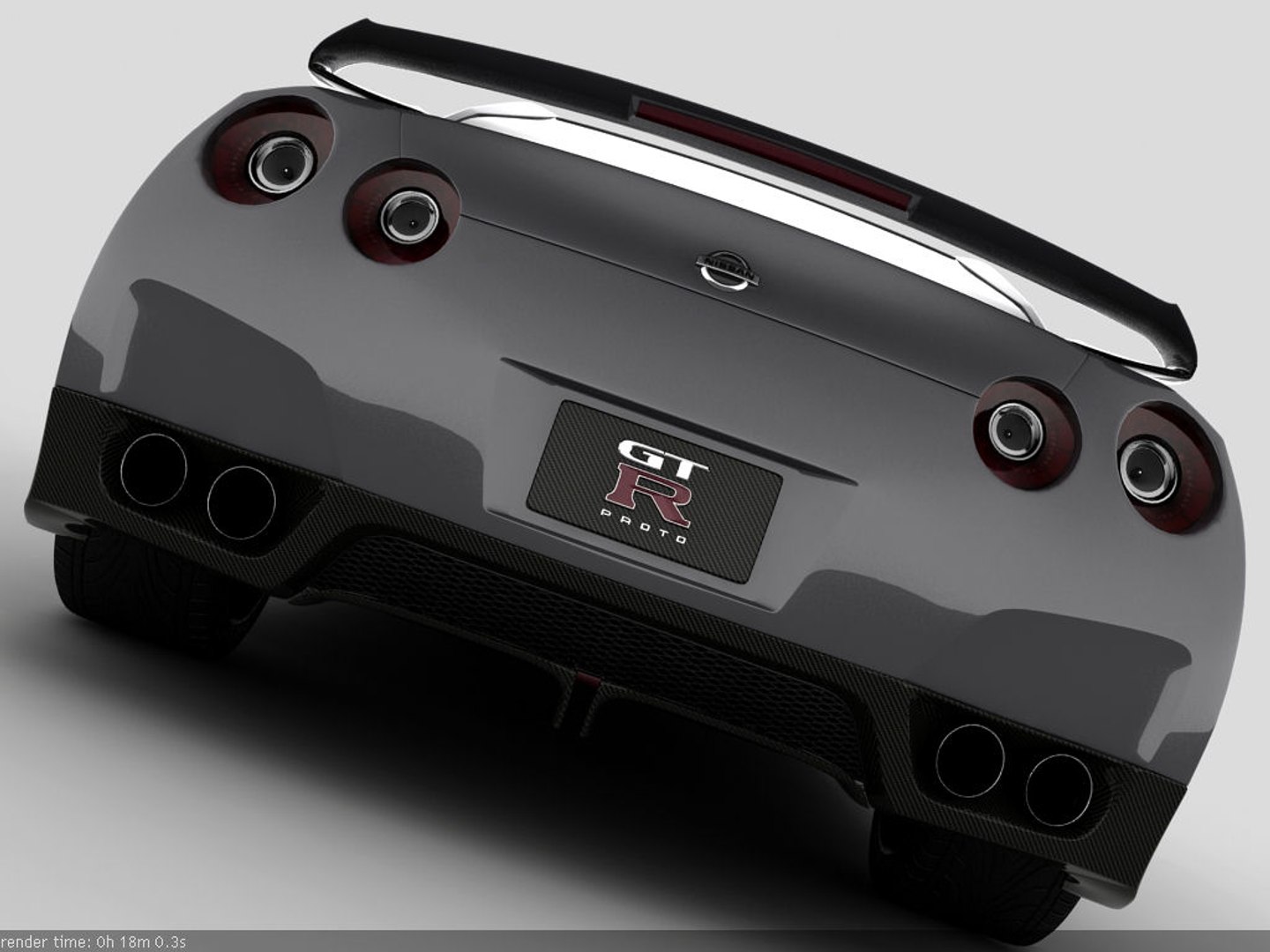 3d model nissan gt-r proto concept