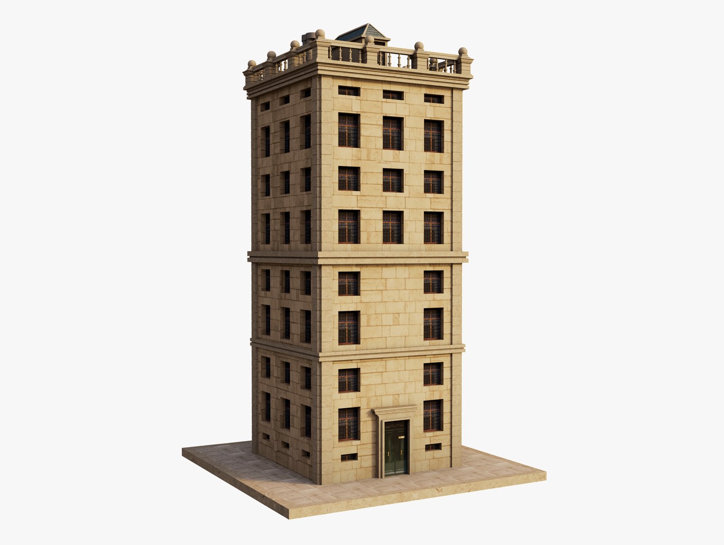 Free Tower Building 3D Model - TurboSquid 2485802