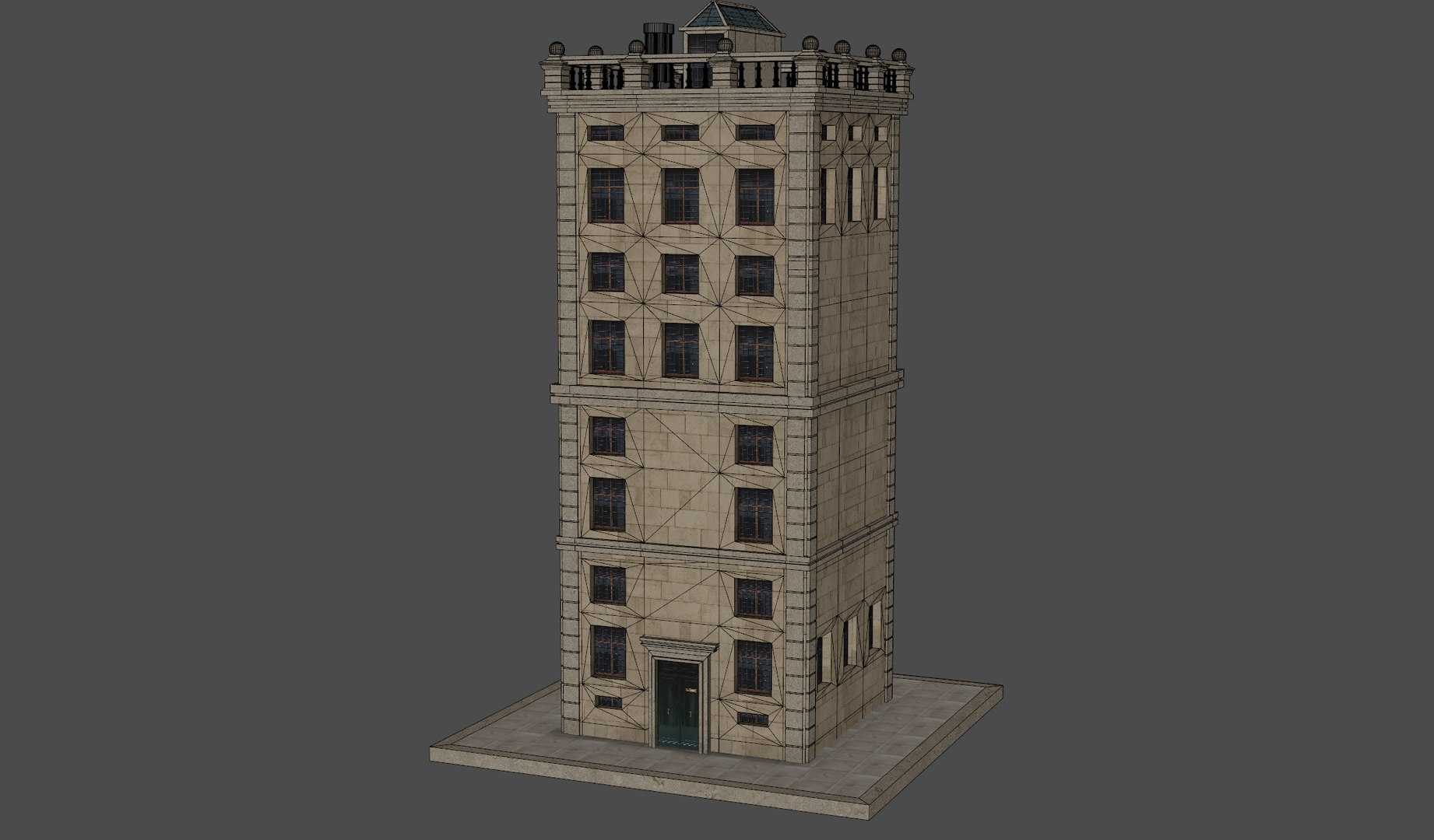 Free Tower Building 3D Model - TurboSquid 2485802