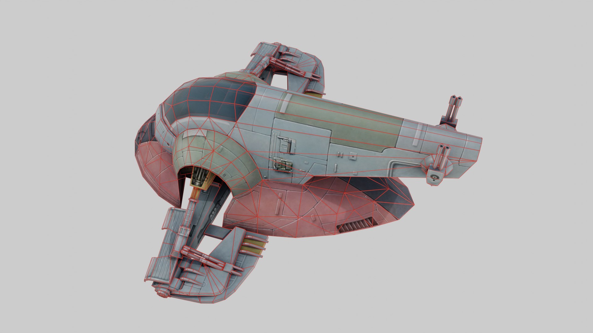 3D Firespray-31-class Patrol And Attack Craft Low-poly - TurboSquid 2181161