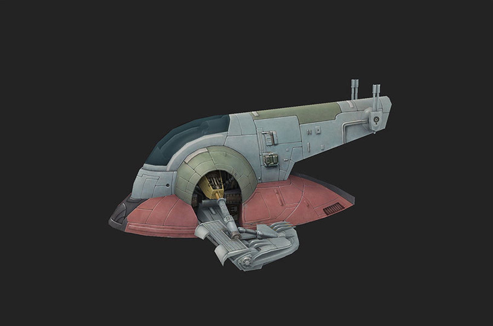 3D Firespray-31-class Patrol And Attack Craft Low-poly - TurboSquid 2181161