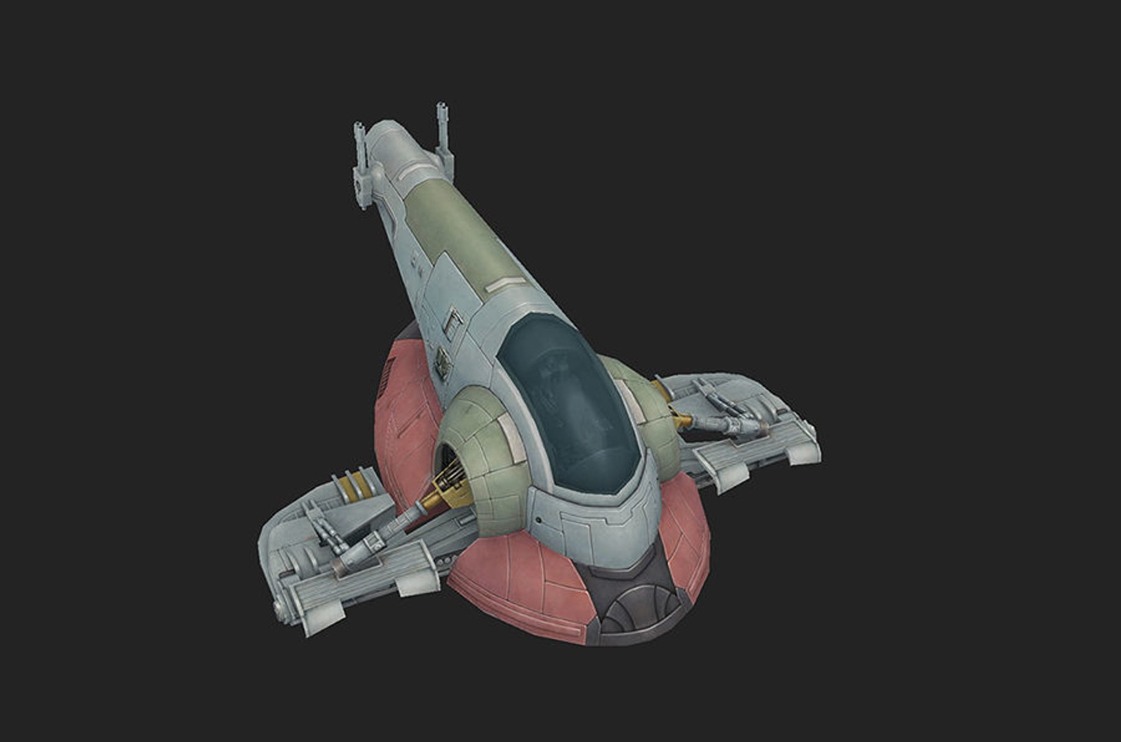 3D Firespray-31-class Patrol And Attack Craft Low-poly - TurboSquid 2181161