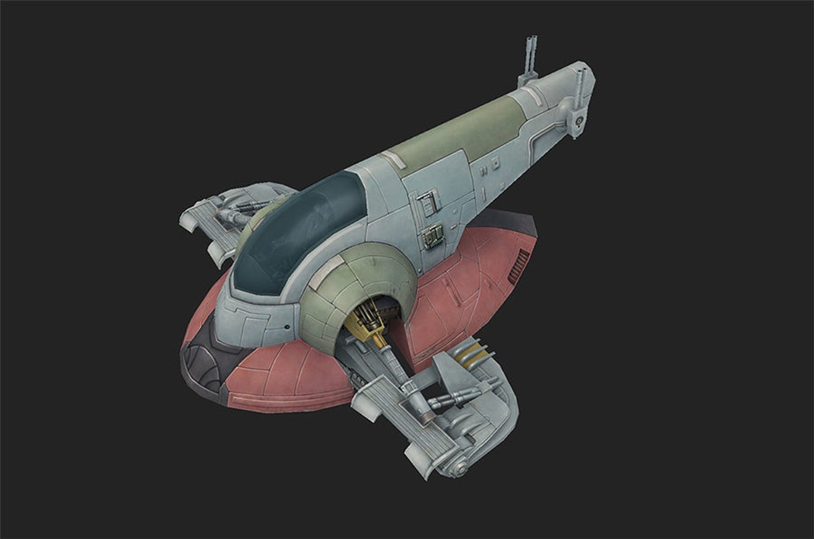 3D Firespray-31-class Patrol And Attack Craft Low-poly - TurboSquid 2181161