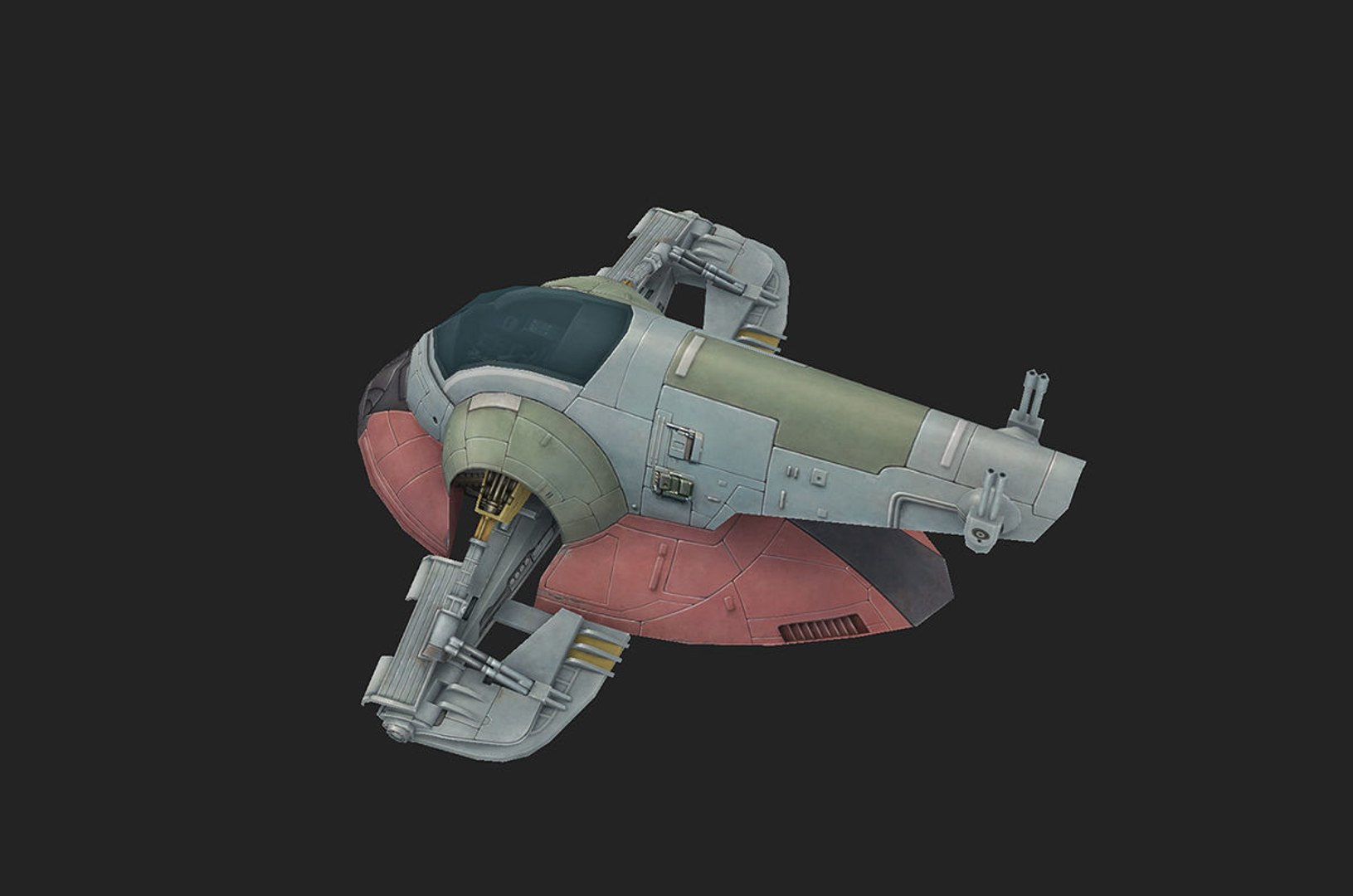 3D Firespray-31-class Patrol And Attack Craft Low-poly - TurboSquid 2181161
