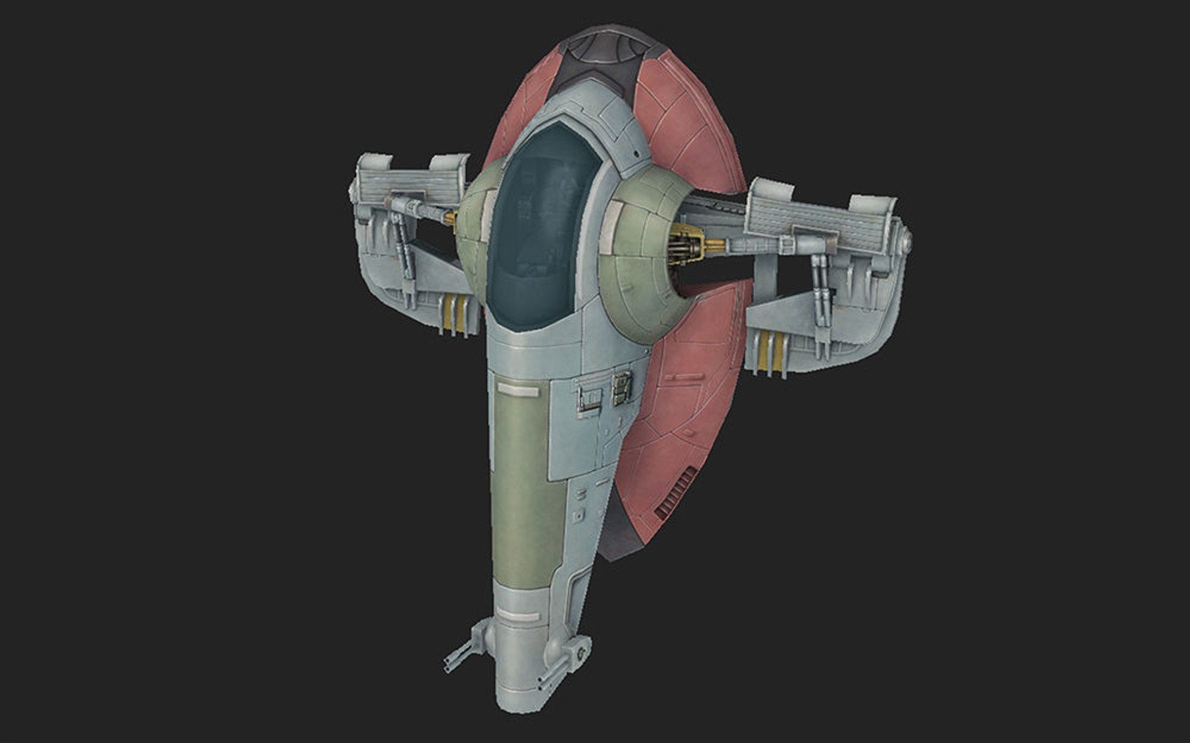 3D Firespray-31-class Patrol And Attack Craft Low-poly - TurboSquid 2181161